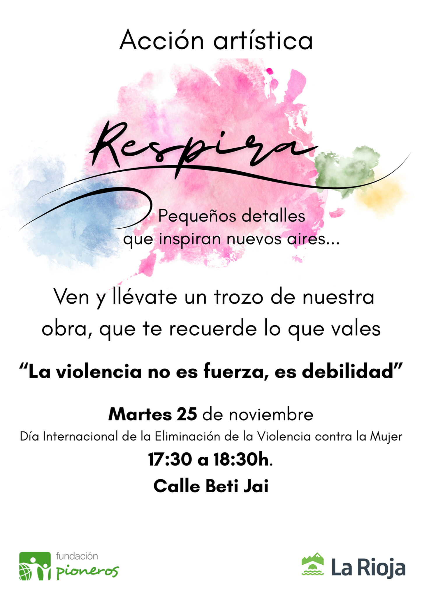 Fundación Pioneros | 25N Respira